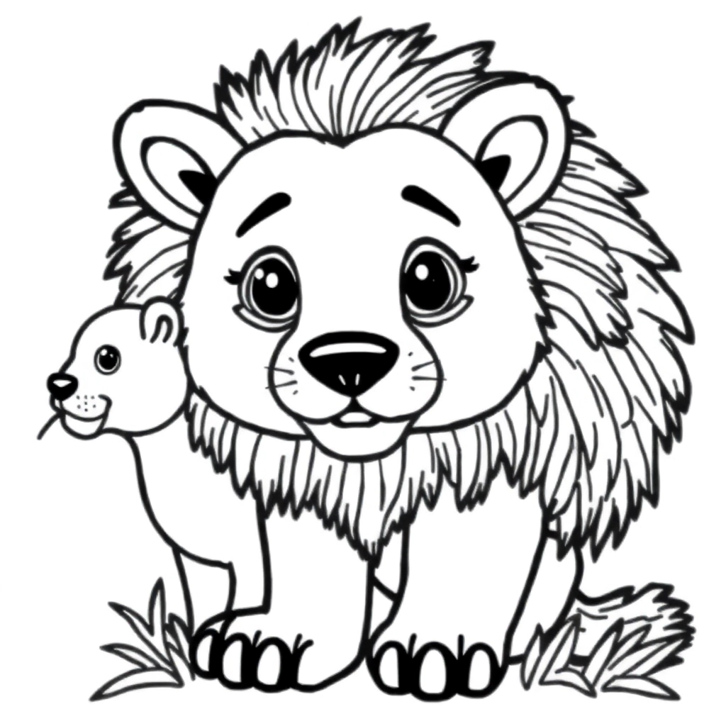 Dibujos De Animales Amigables De La Selva Para Colorear Para Colorear